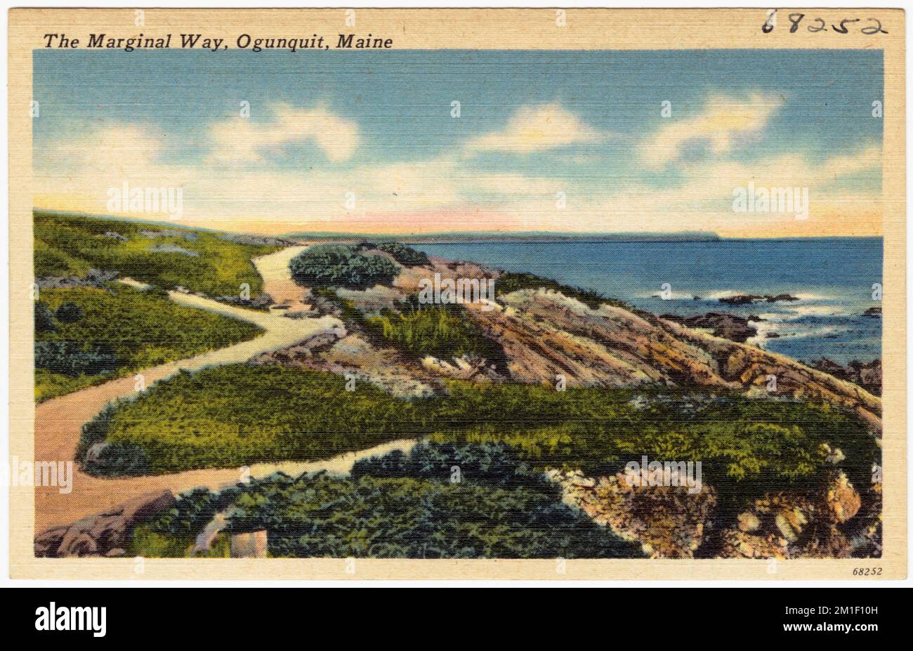 The Marginal Way, Ogunquit, Maine , Coastlines, Tichnor Brothers ...
