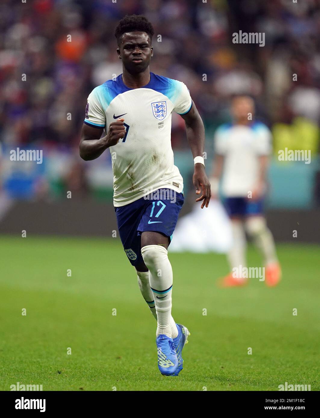 England's Bukayo Saka during the FIFA World Cup Quarter-Final match at ...