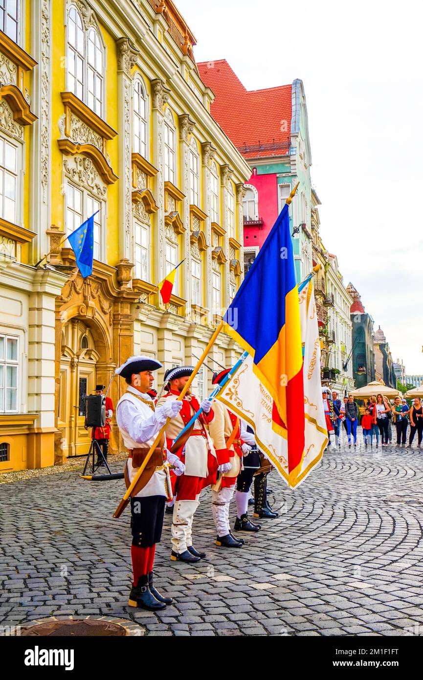 Changing of the guards, Parade Ceramony, Union Square, Timișoara Art ...