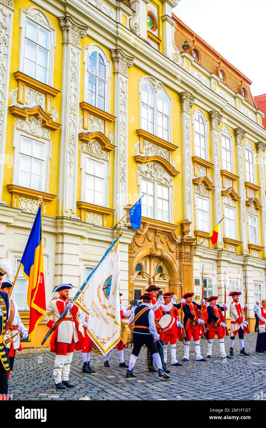 Changing of the guards, Parade Ceramony, Union Square, Timișoara Art ...