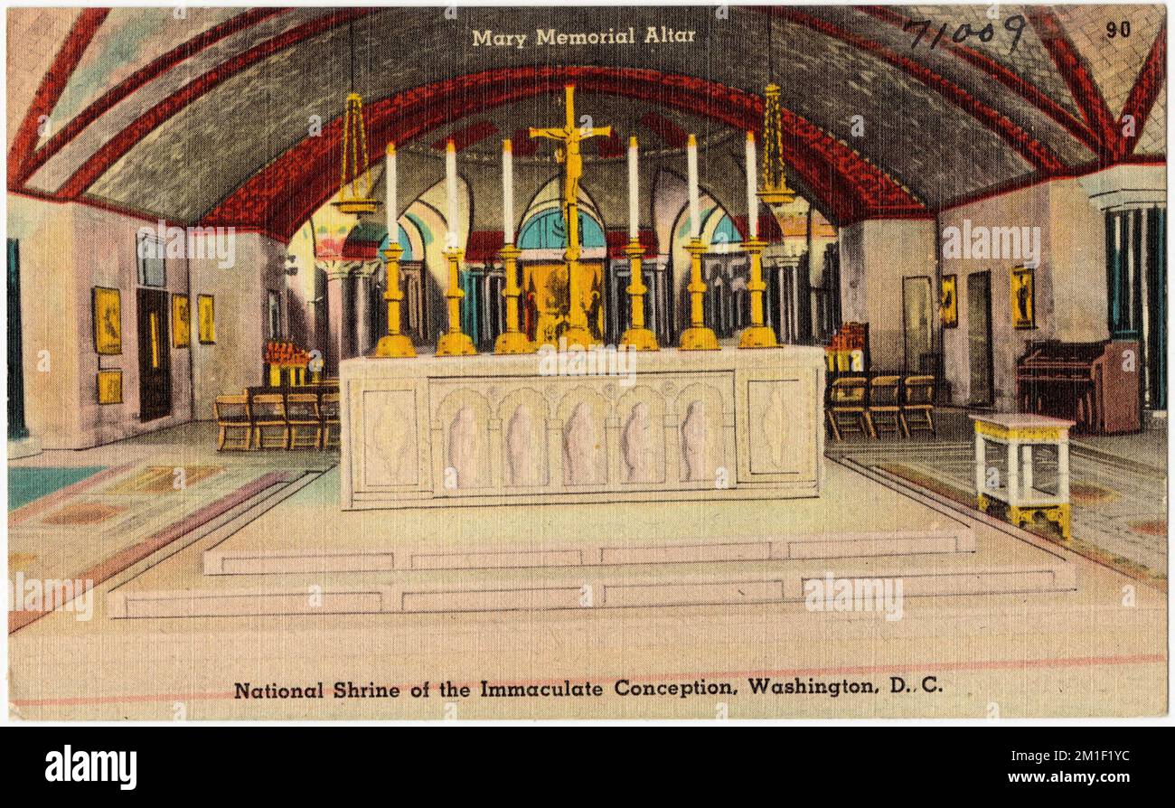 Mary Memorial Altar, National Shrine of the Immaculate Conception ...