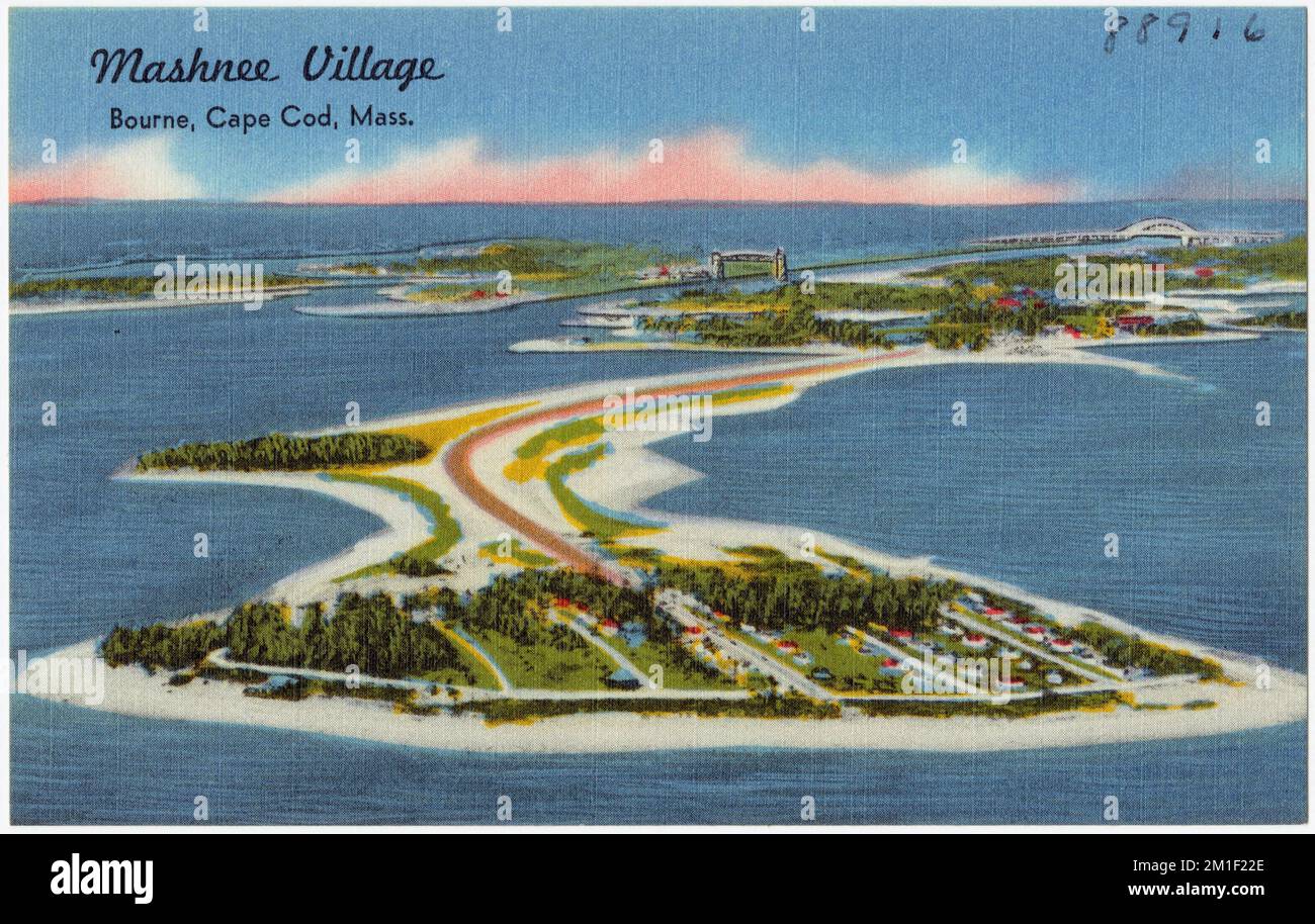 Mashnee Village, Bourne, Cape Cod, Mass. , Cities & towns, Tichnor ...