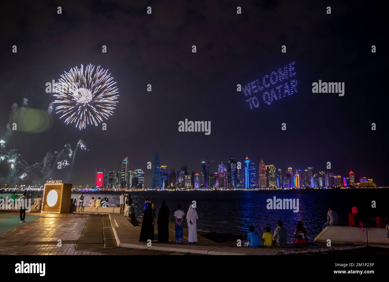 DOHA, CA - 07.12.2022: FIFA WORLD CUP QATAR 2022 OVERVIEW - Tourists ...