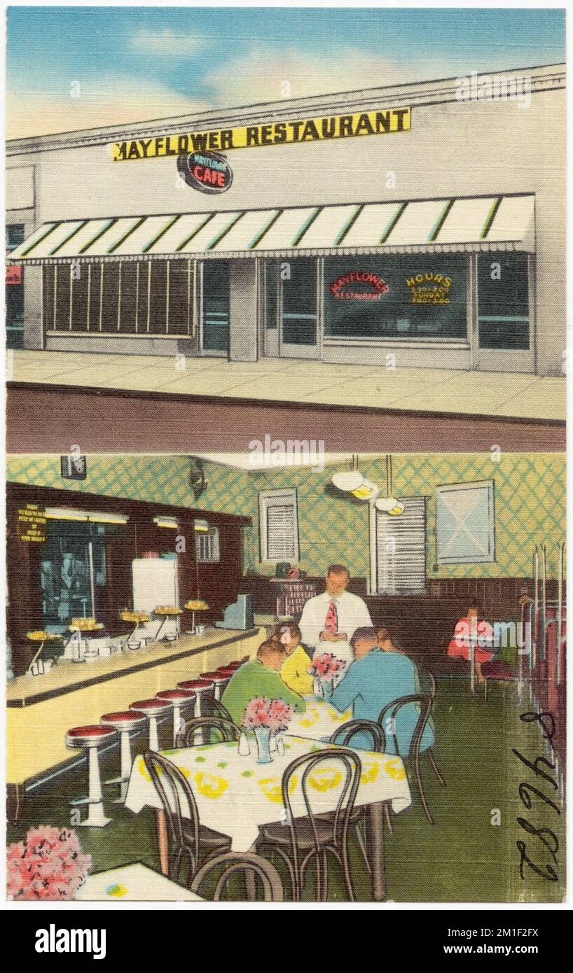 Mayflower Restaurant , Restaurants, Tichnor Brothers Collection ...
