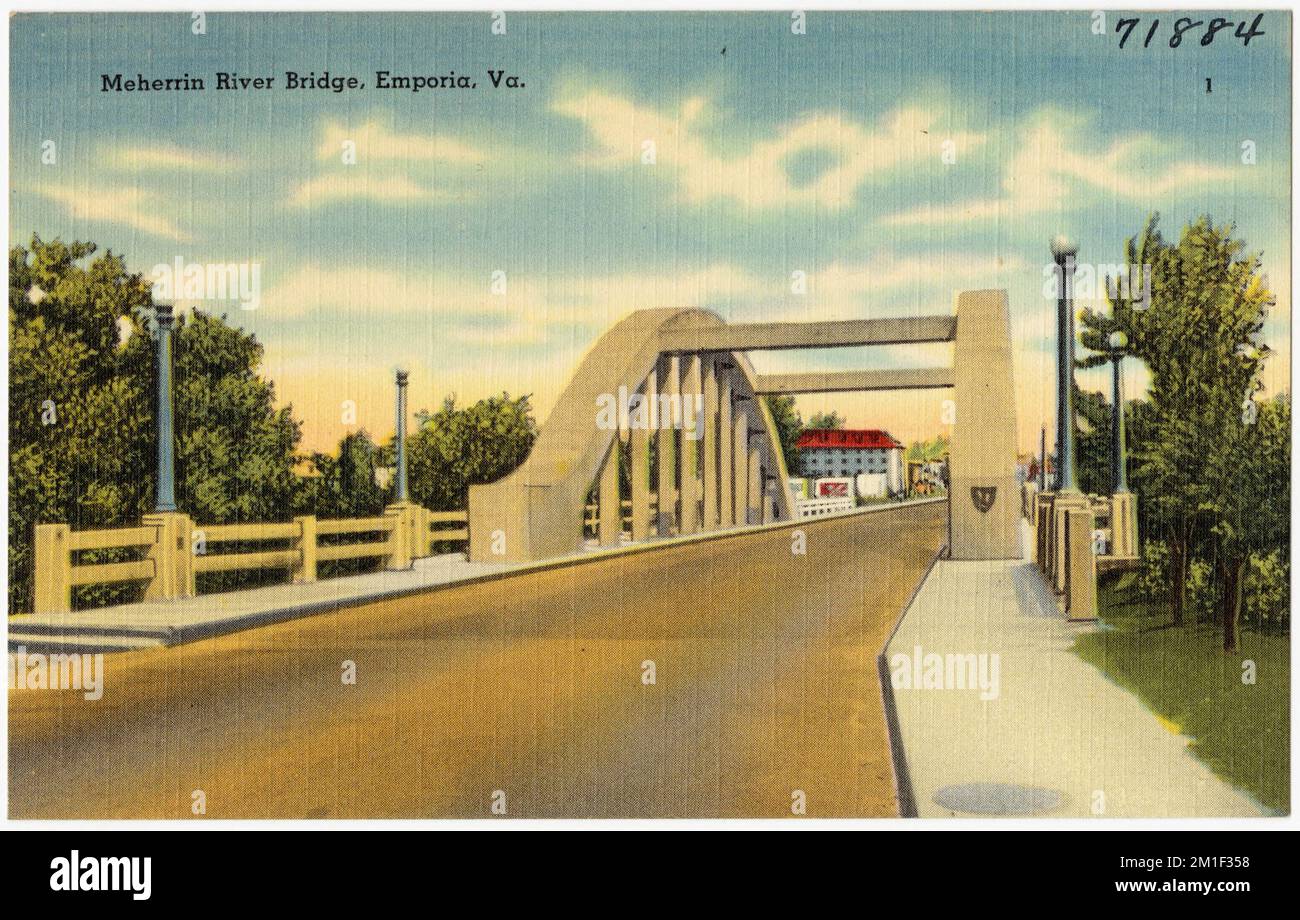 Meherrin River Bridge, Emporia, Va. , Bridges, Tichnor Brothers ...