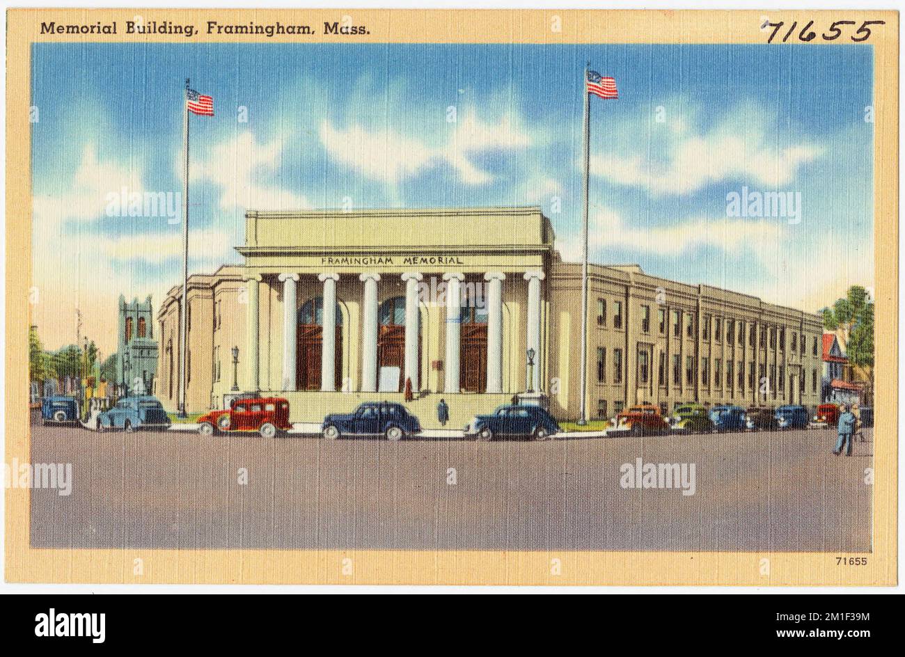 Memorial Building, Framingham, Mass. , City & town halls, Tichnor ...