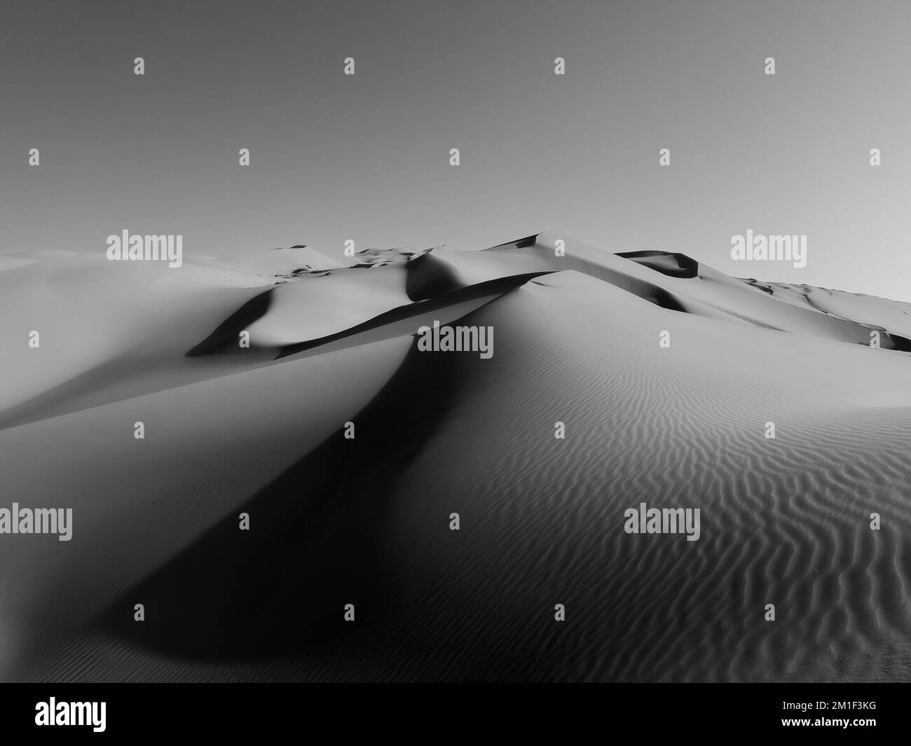 A beautiful grayscale view of desert for backgrounds and wallpapers use ...