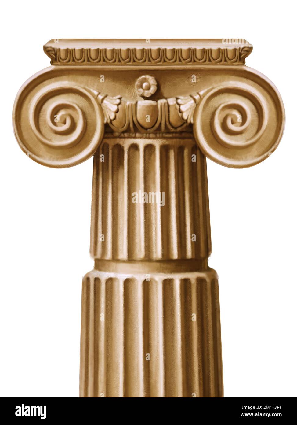 Column illustration, isolated on white background Stock Photo - Alamy