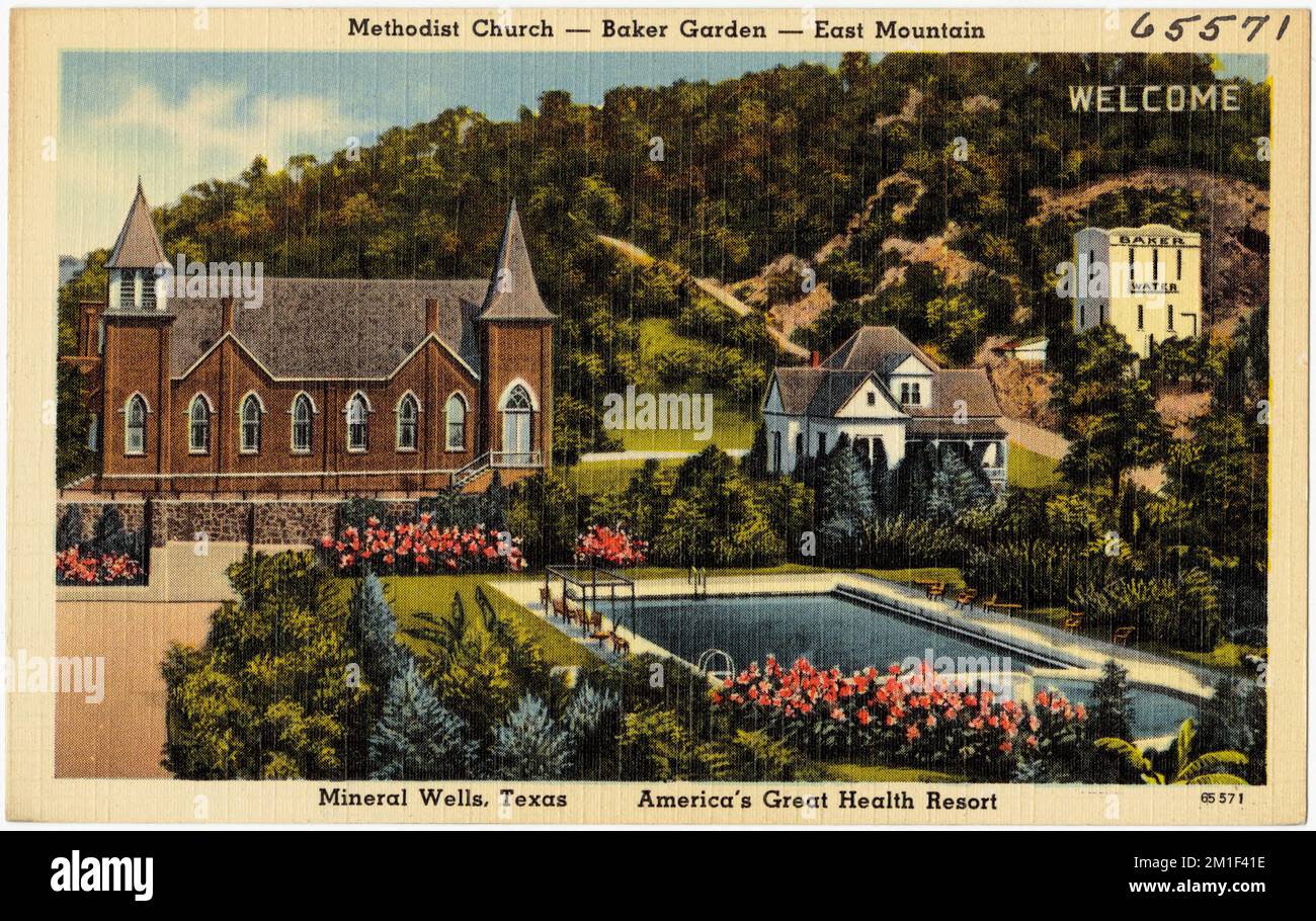 Methodist Church -- Baker Garden -- East Mountain, Mineral Wells, Texas ...