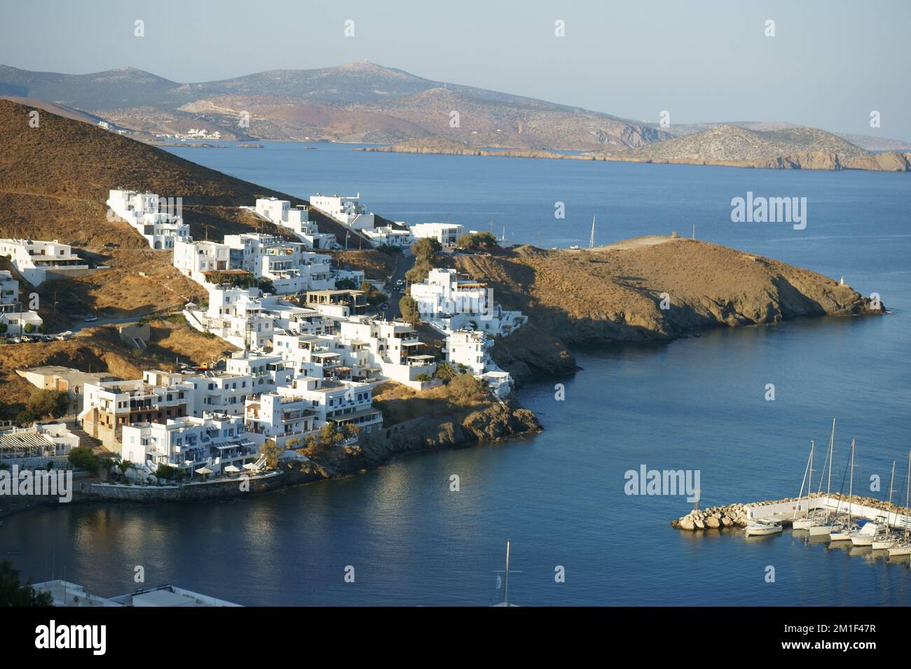 Astypalaia island view from port Stock Photo - Alamy