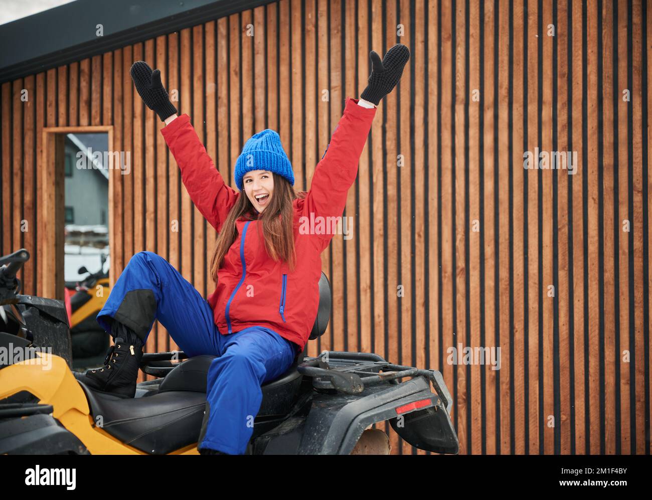 Drive female hi-res stock photography and images - Alamy