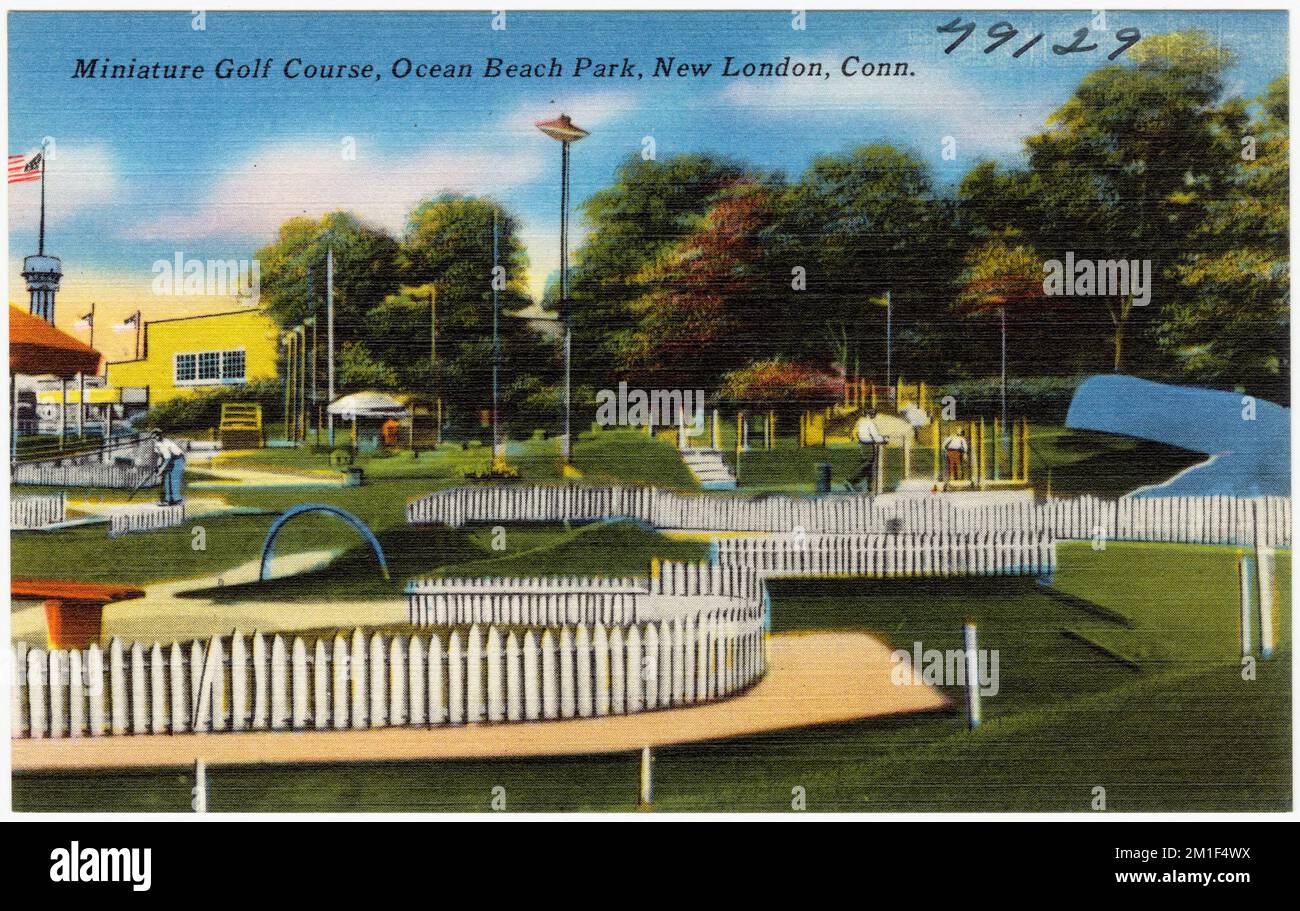 Miniature Golf Course, Ocean Beach Park, New London, Conn. , Sports ...