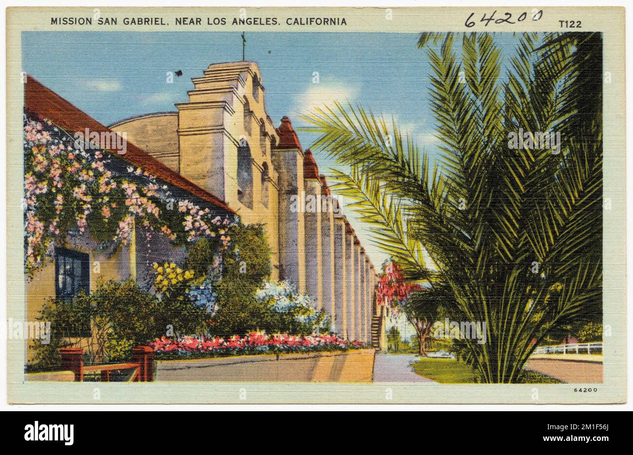 Mission San Gabriel, near Los Angeles, California , Churches, Tichnor ...