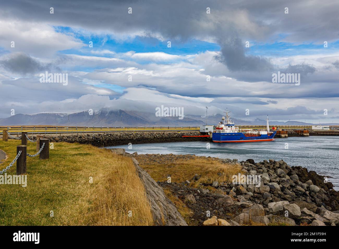 In the bay city of Reykjavik, Iceland Stock Photo - Alamy