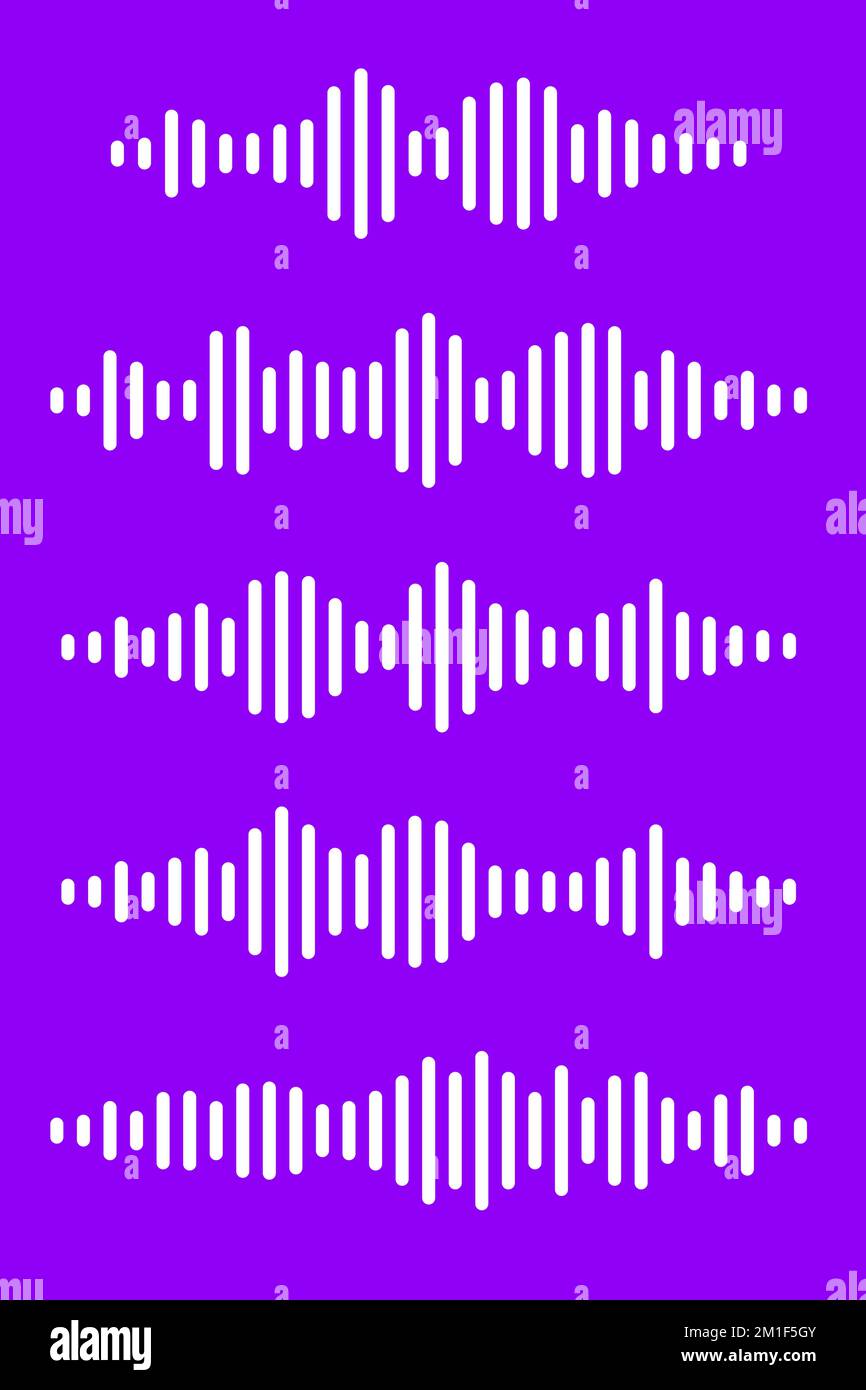 Audio wave. icon sound song. podcast set waves. Symbols on transparent ...