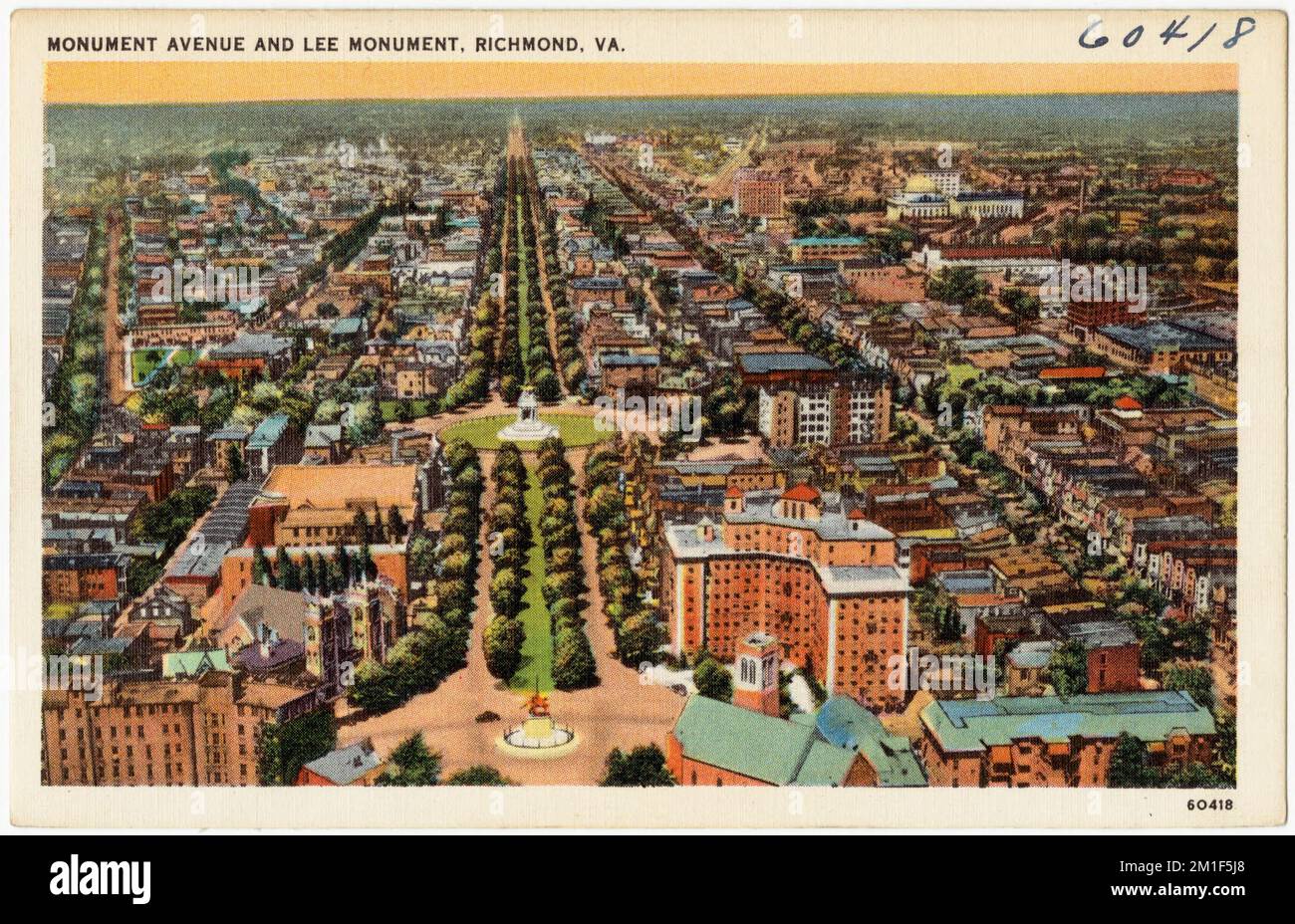 Monument Avenue and Lee Monument, Richmond, VA. , Cities & towns ...