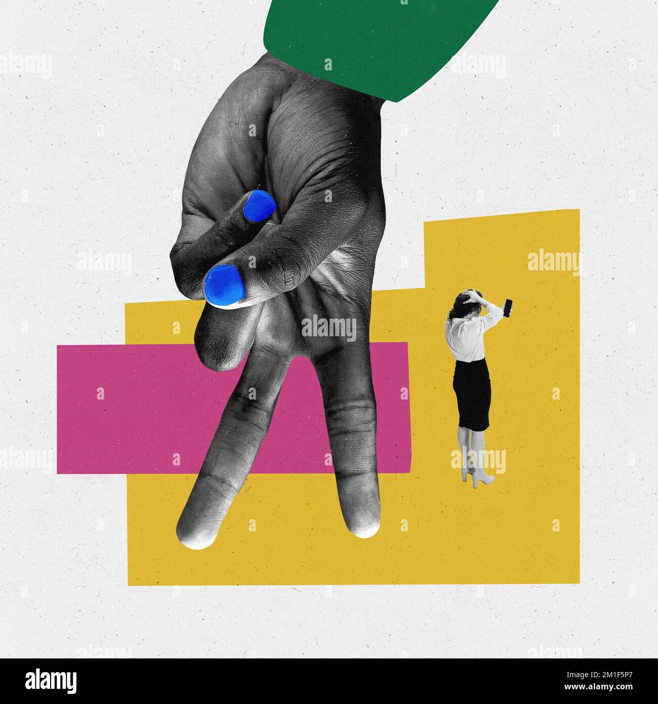 Conceptual contemporary art collage. Ideas, imagination, surrealism ...