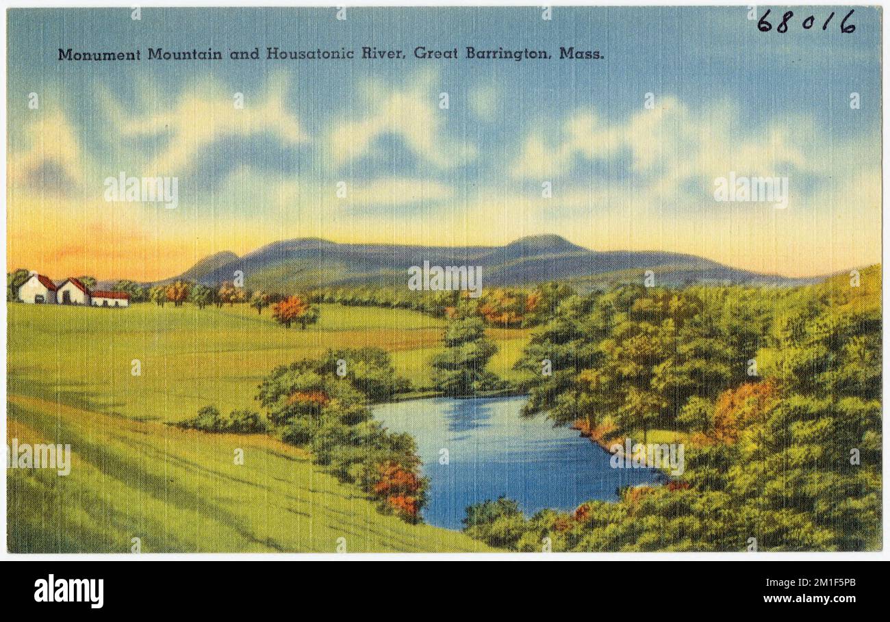 Monument Mountain and Housatonic River, Great Barrington, Mass ...
