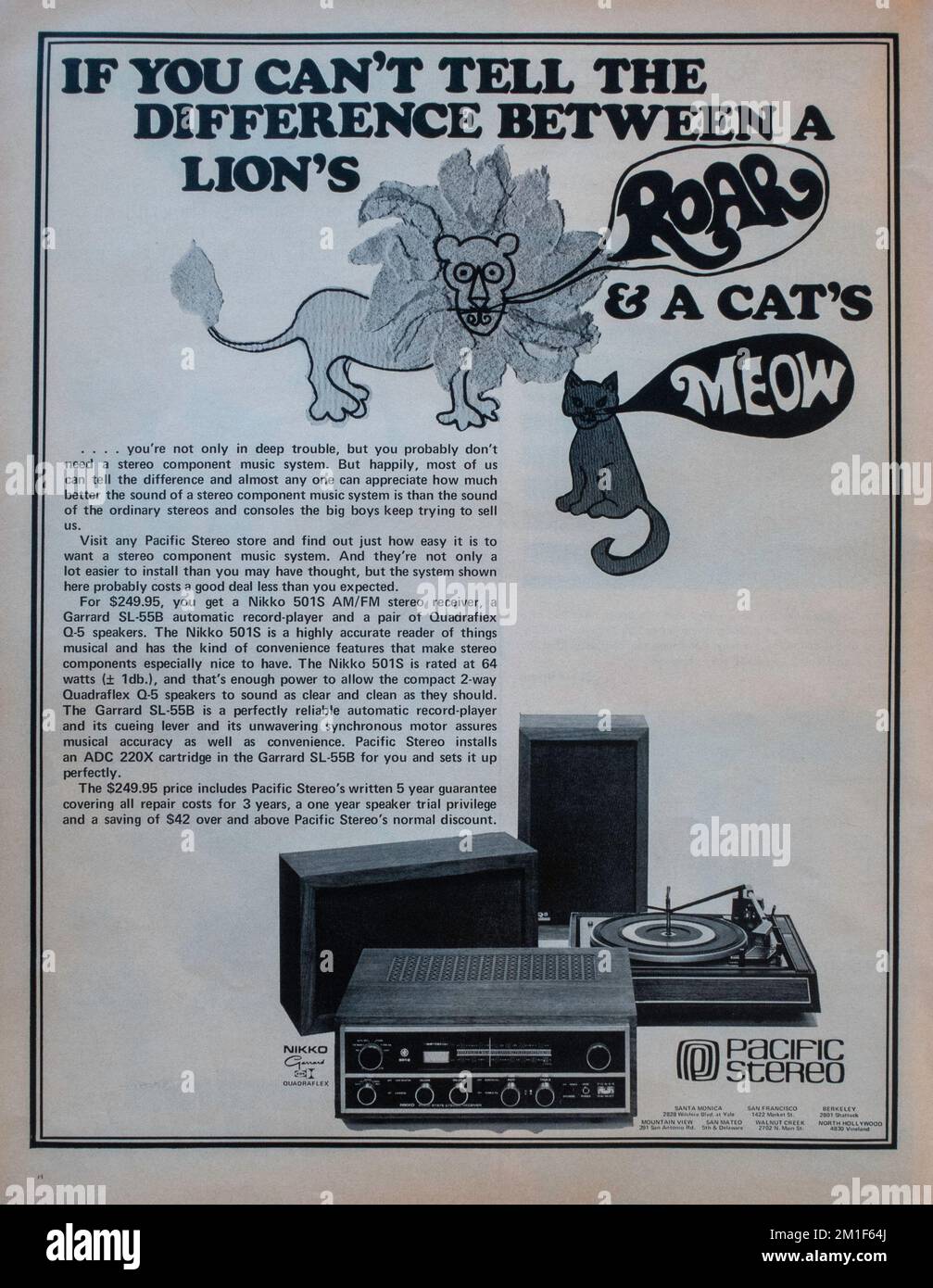 Vintage 20 November 1970 "Life" magazine advert, United States Stock ...