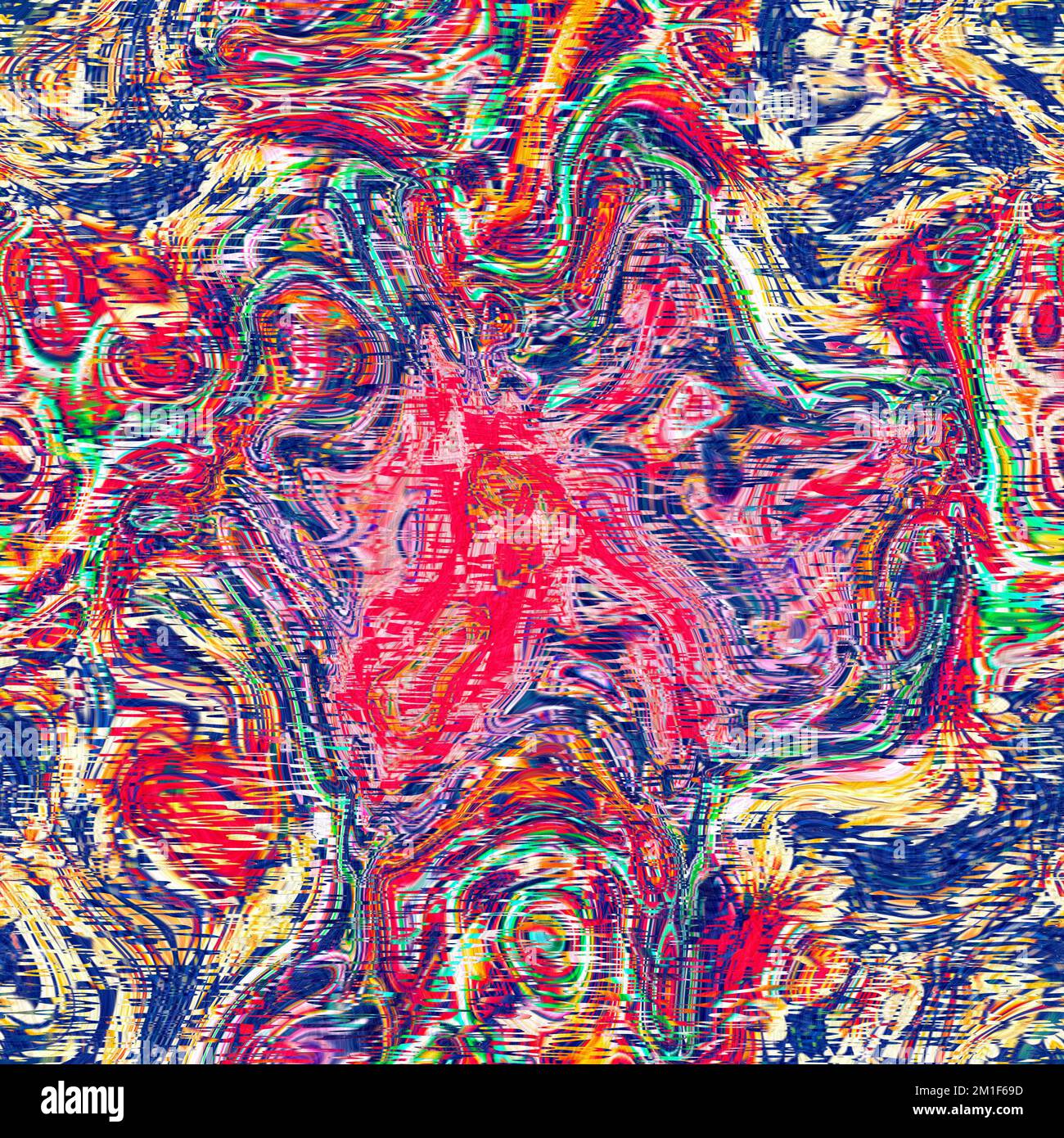 Vibrant pink distortion pattern. Bright colorful kitsch wallpaper for ...