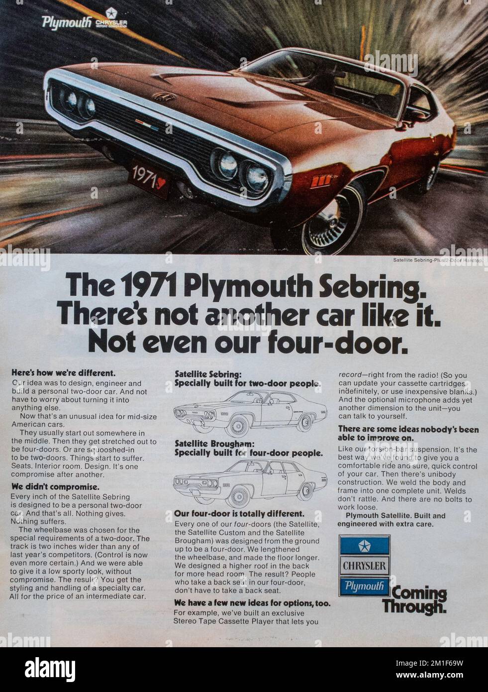 Vintage 20 November 1970 "Life" magazine advert, United States Stock ...
