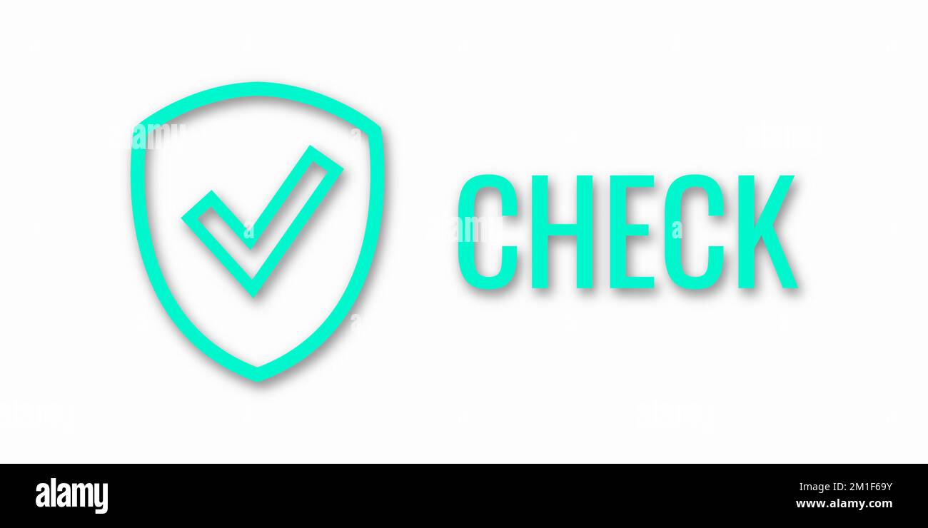 Safeguard check vector Stock Vector Images - Alamy