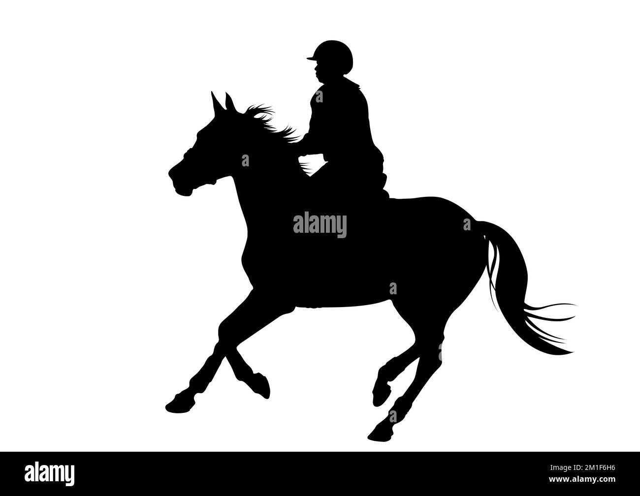 Graphics design silhouette horse racing woman for race isolated white ...