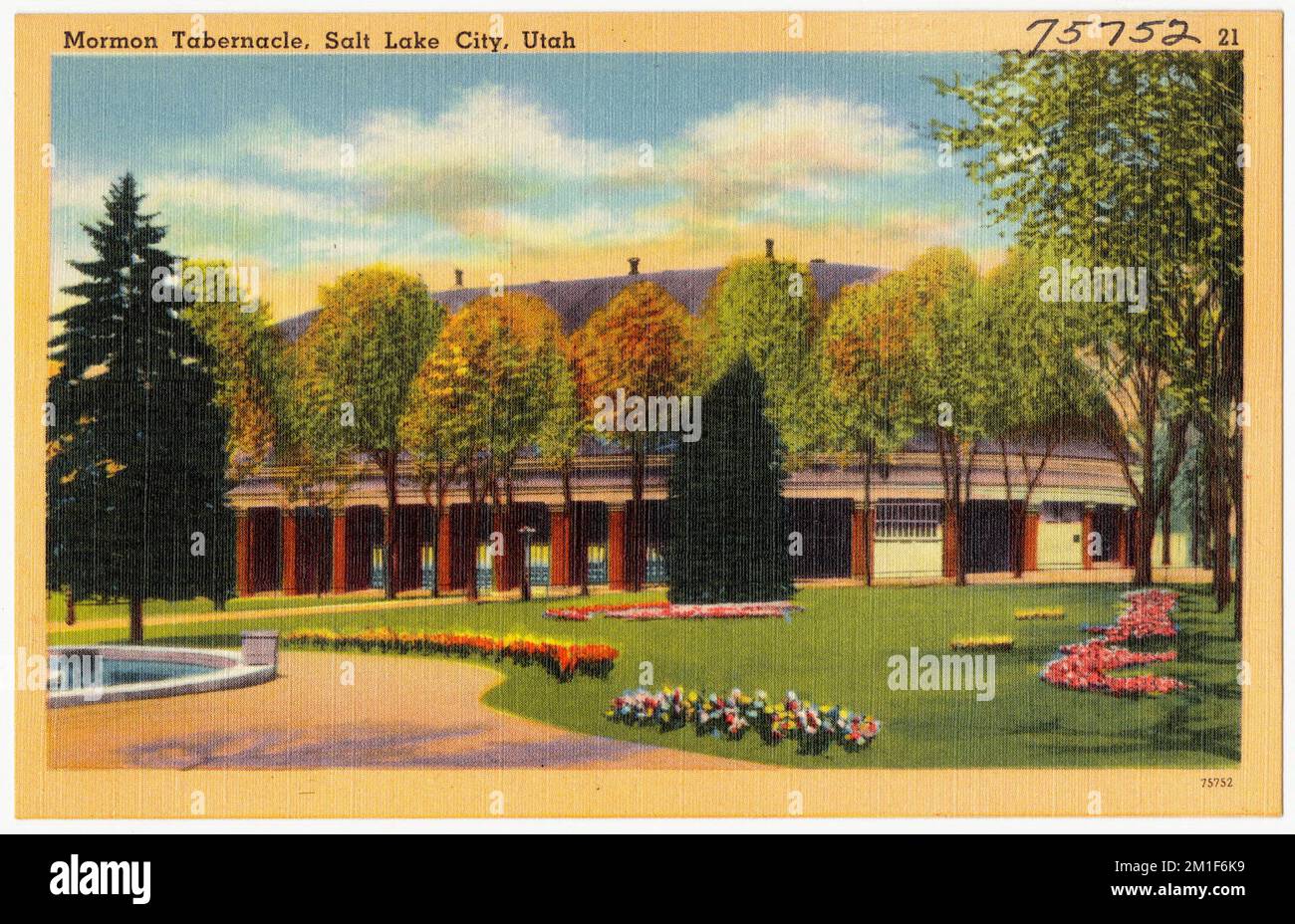 Mormon Tabernacle, Salt Lake City, Utah , Tichnor Brothers Collection ...