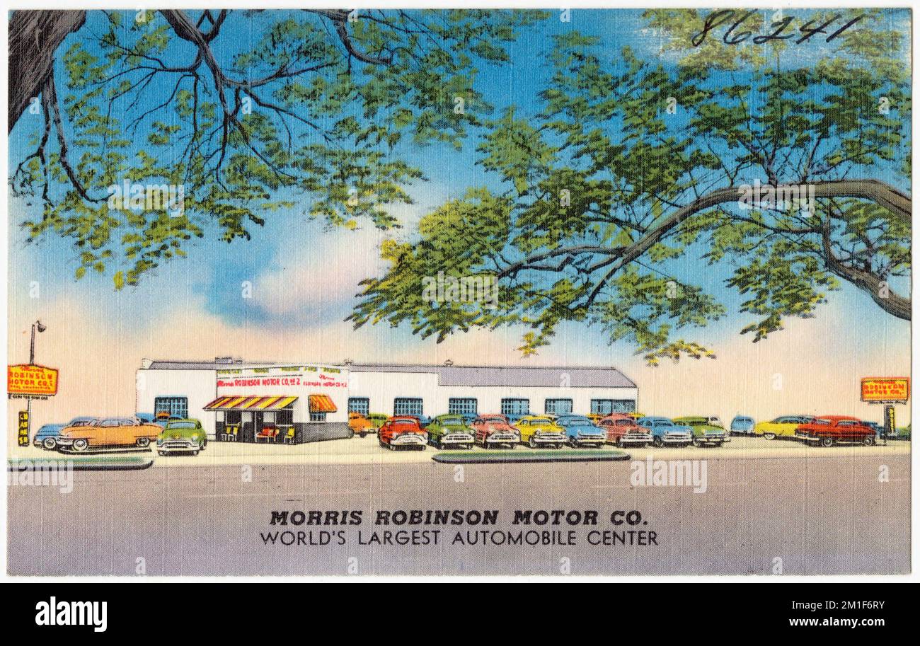 Morris Robinson Motor Co., world's largest automobile center ...