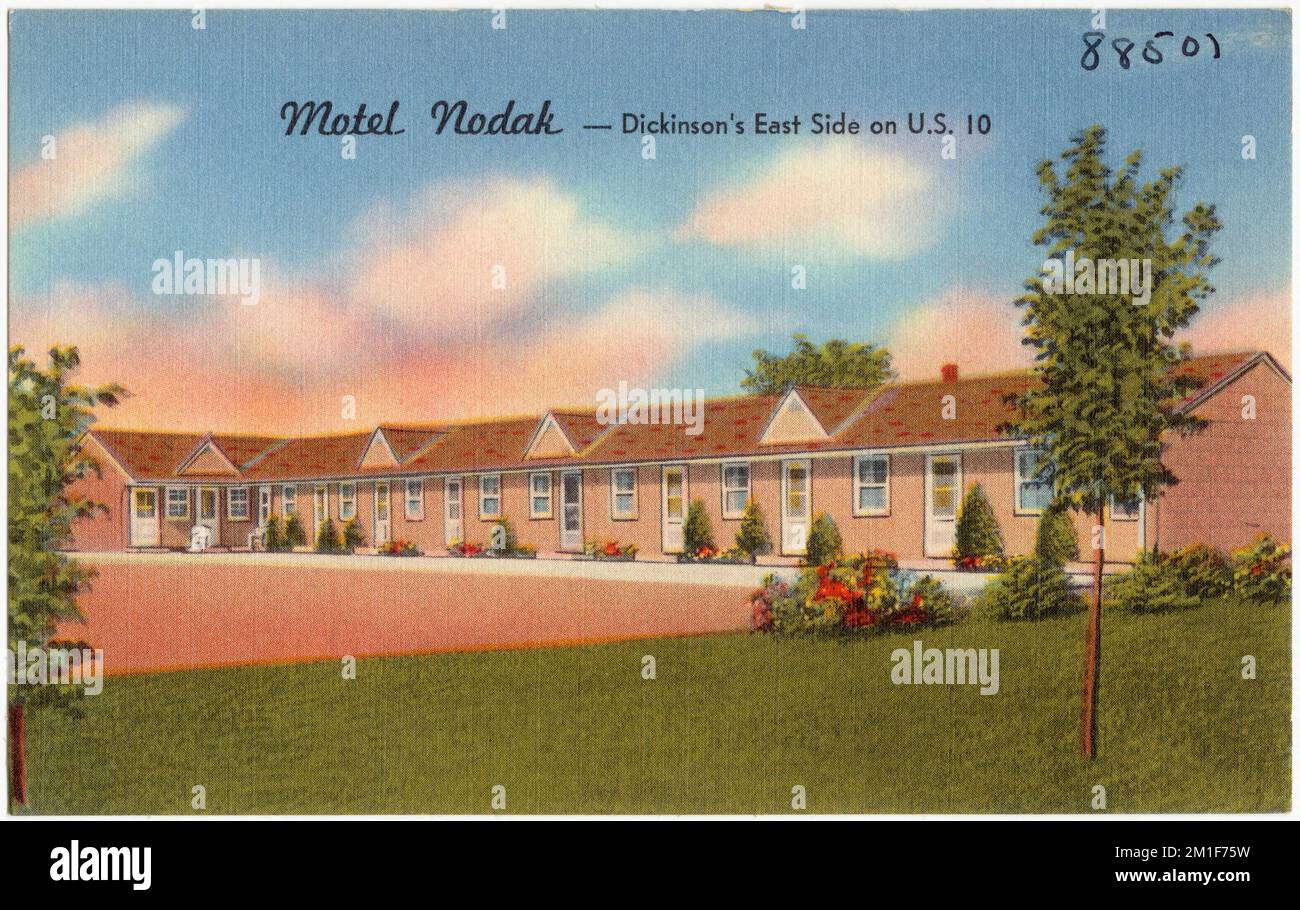 Motel Nodak -- Dickinson's east side on U.S. 10 , Motels, Tichnor ...