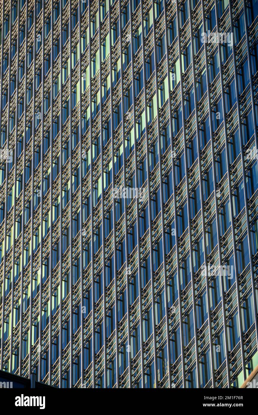 LONDON - November 4, 2020: Abstract view of modern glass and steele ...