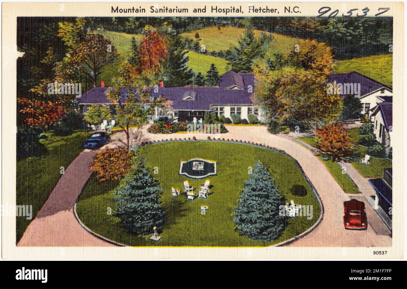 Mountain Sanitarium and Hospital, Fletcher, N.C. , Hospitals, Tichnor ...