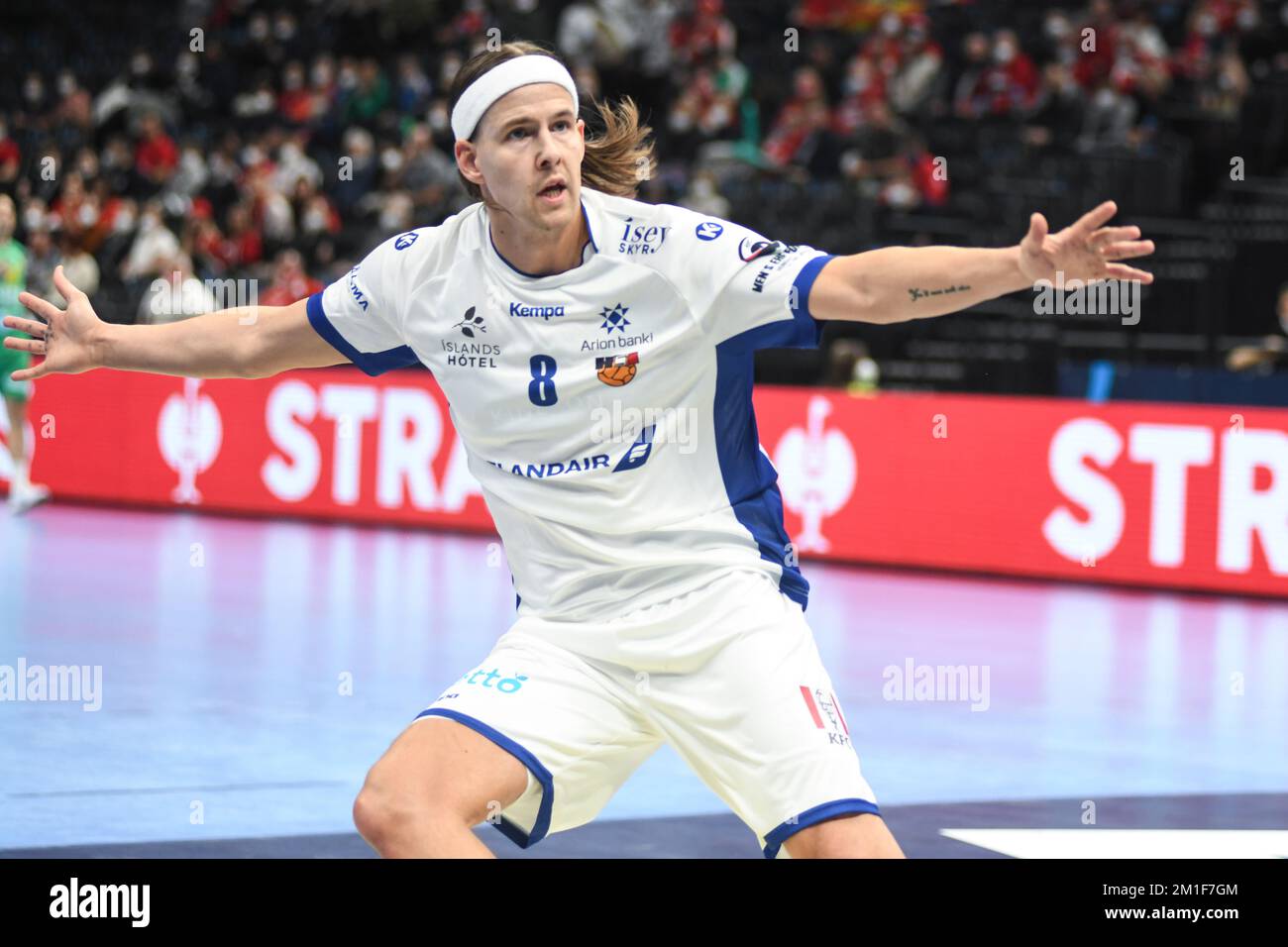 Bjarki Elisson (Iceland). EHF Euro 2022 Stock Photo - Alamy