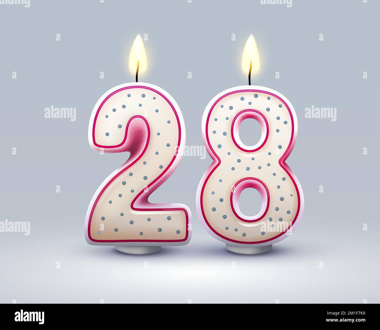 Happy Birthday years. 28 anniversary of the birthday, Candle in the ...