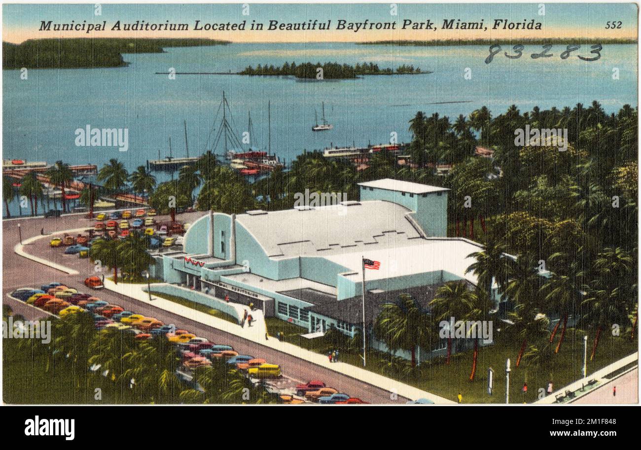 Municipal Auditorium located in beautiful Bayfront Park, Miami, Florida ...