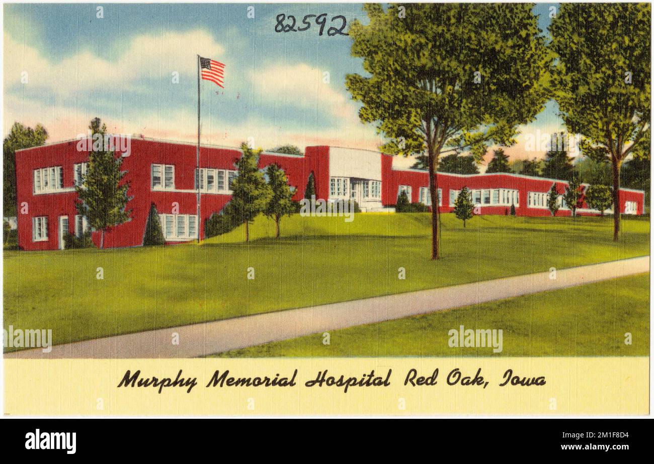 Murphy Memorial Hospital, Red Oak, Iowa , Hospitals, Tichnor Brothers ...