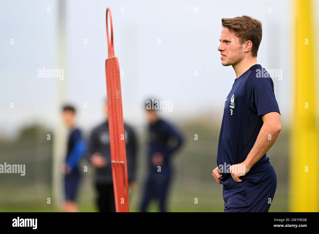 Gent's Matisse Samoise pictured during a training session at the winter ...