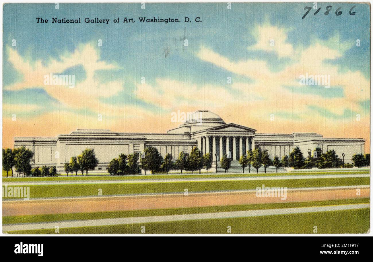 The National Gallery of Art, Washington, D. C. , Galleries & museums, Tichnor Brothers ...