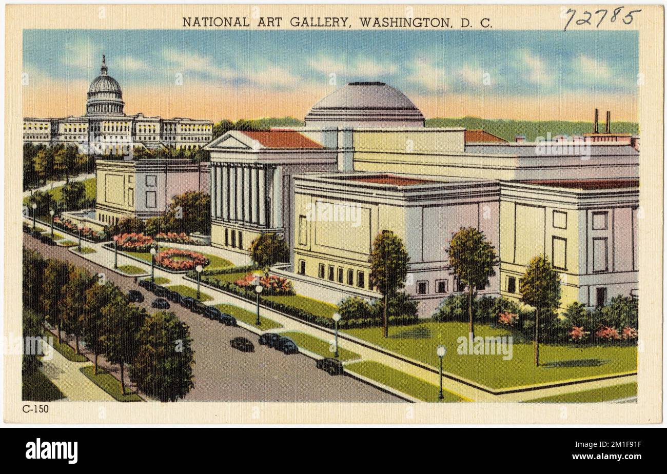 National Gallery of Art, Washington, D. C. , Galleries & museums, Tichnor Brothers Collection ...