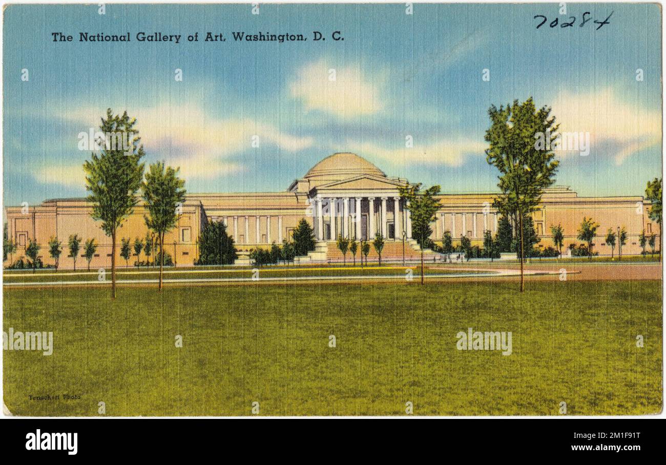The National Gallery of Art, Washington, D. C. , Galleries & museums, Tichnor Brothers ...