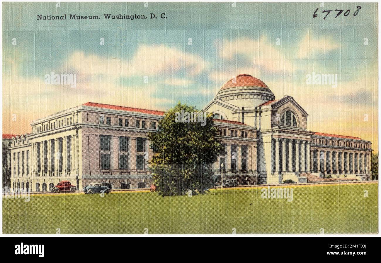National Museum, Washington, D. C. , Galleries & museums, Tichnor Brothers Collection, postcards ...