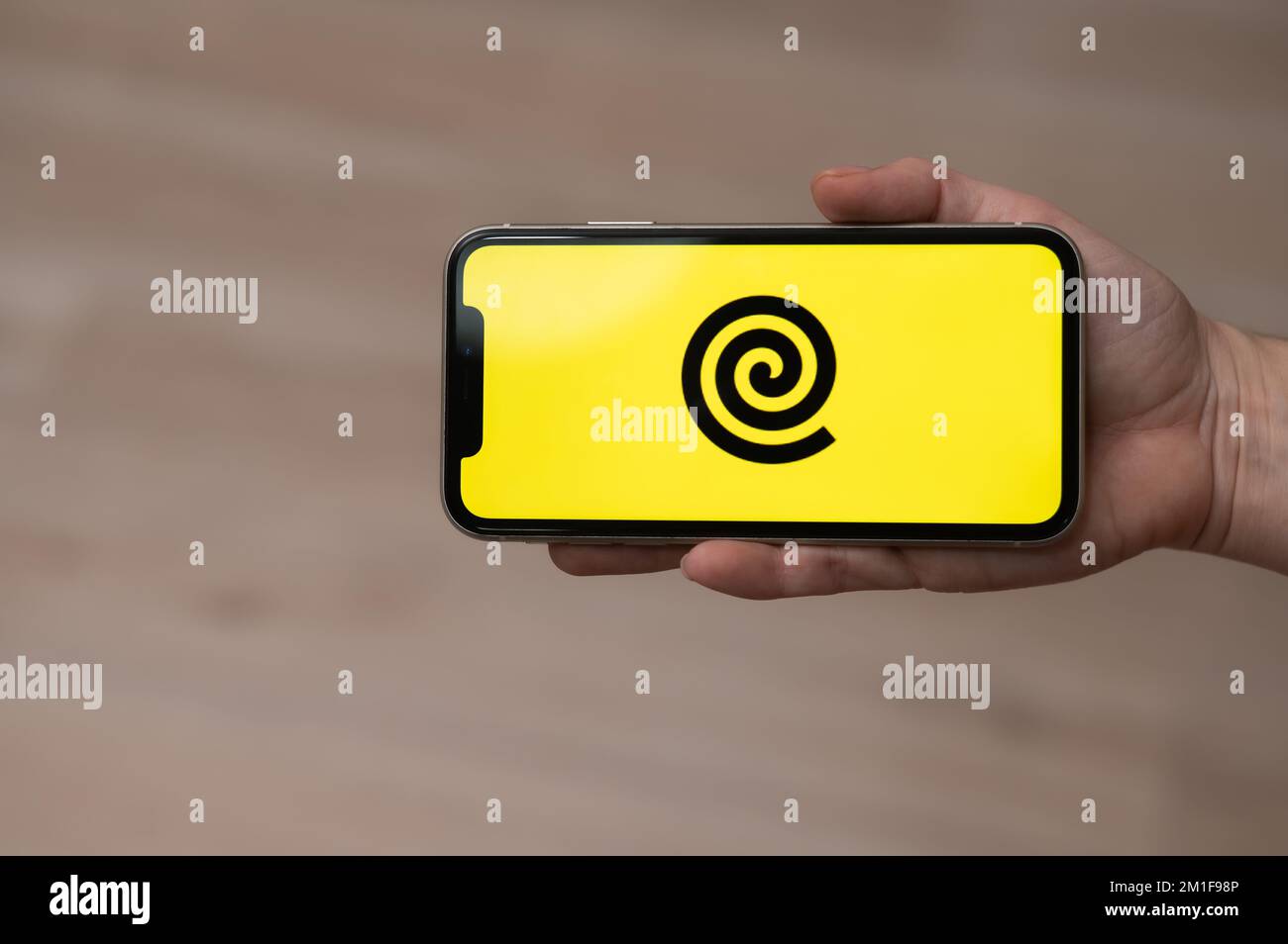 December 3, 2022 Almaty Kazakhstan: Faceless woman holding smartphone ...