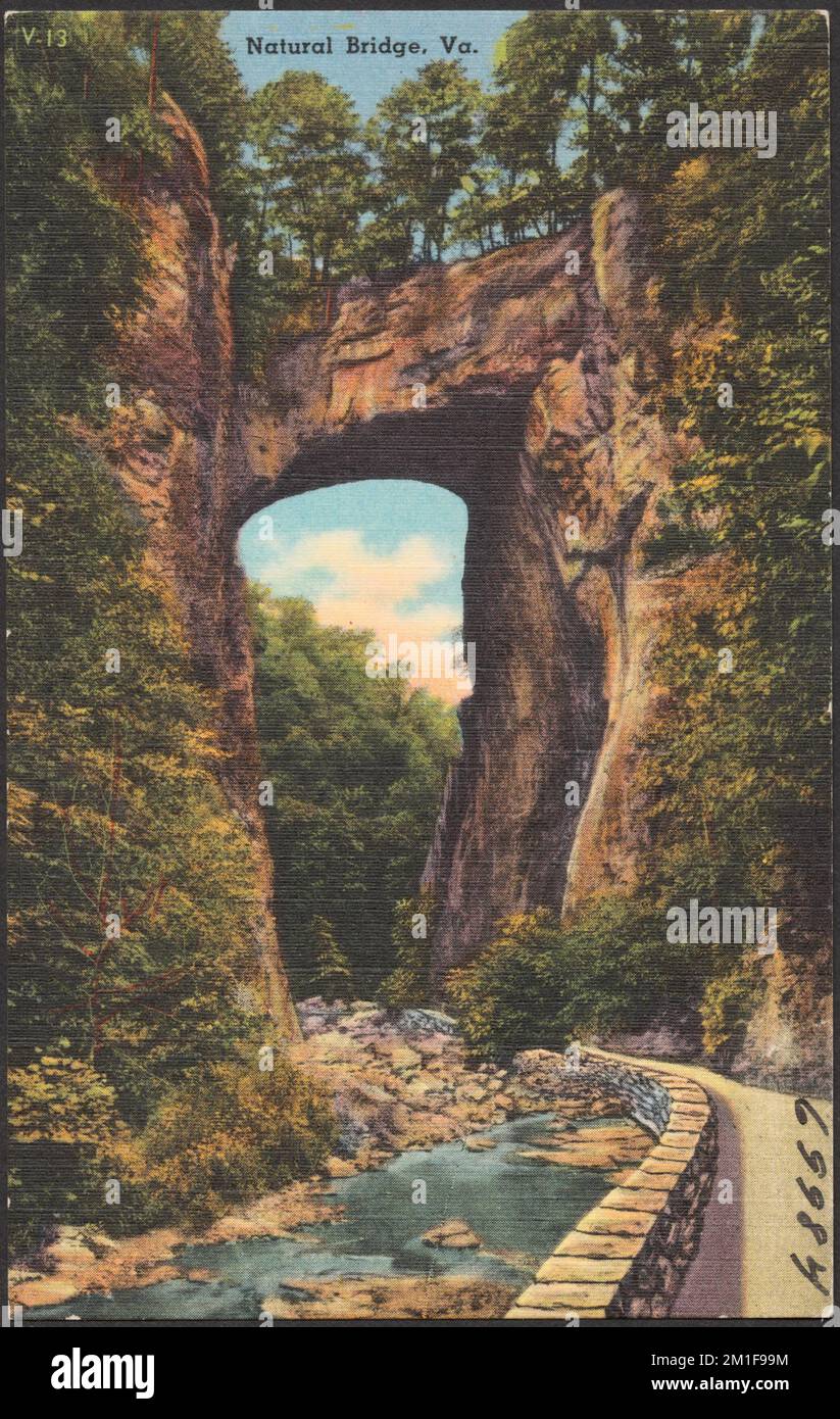 Natural Bridge, Va. , Bridges, Tichnor Brothers Collection, postcards ...
