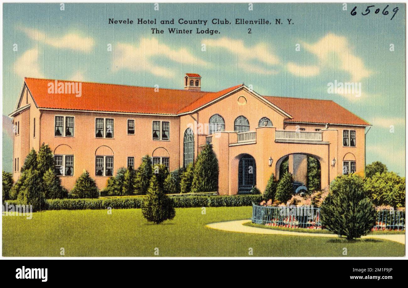 Nevele Hotel and Country Club, Ellenville, N. Y. The Winter Lodge ...