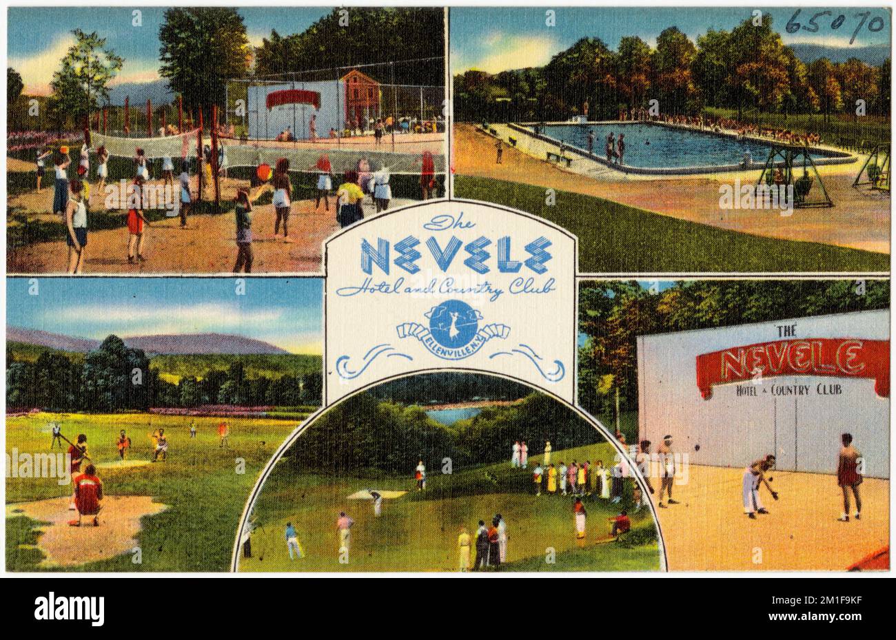 The Nevele Hotel and Country Club, Ellenville, N. Y. , Hotels, Tichnor ...