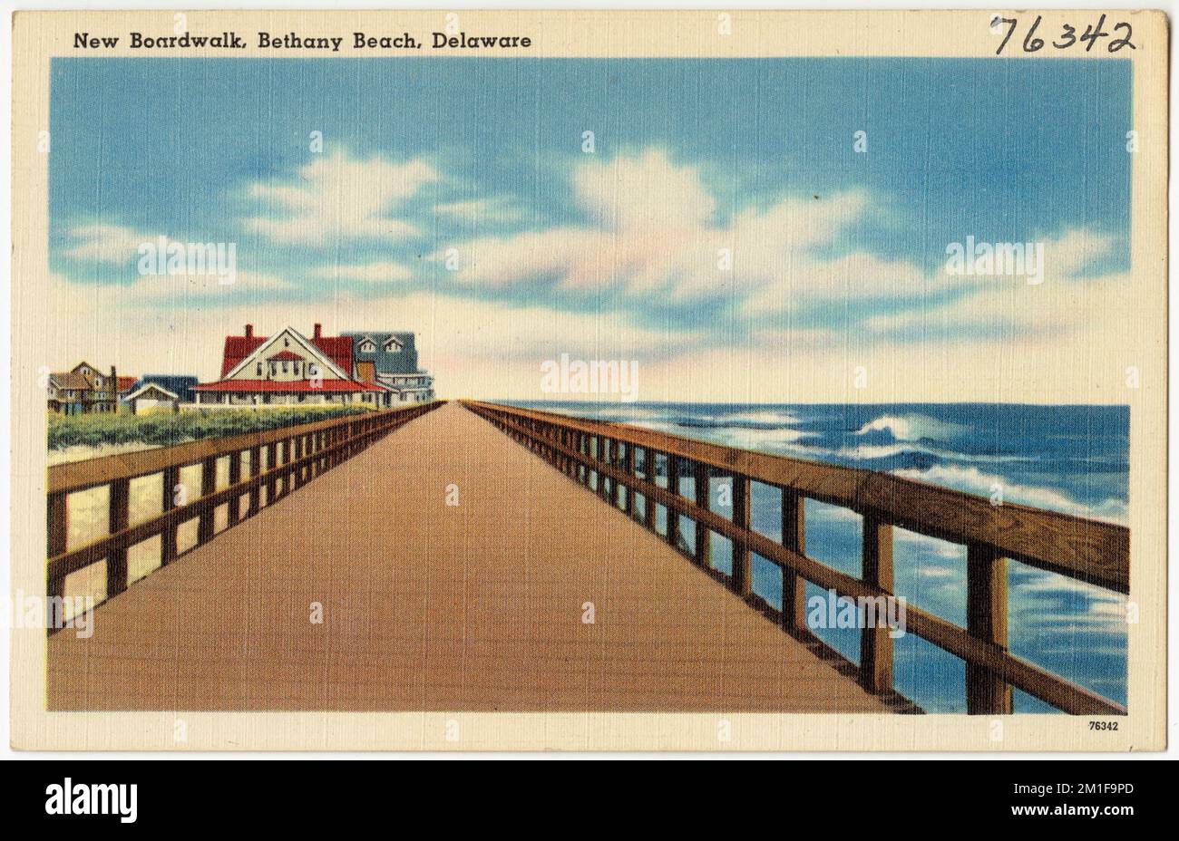 Bethany beach boardwalk hi-res stock photography and images - Alamy