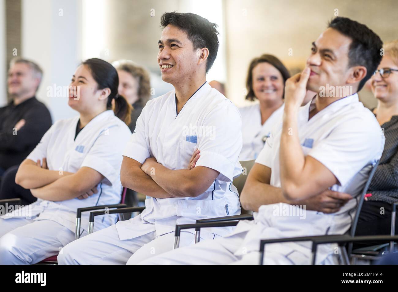 HEERLEN - Filipino nurses are received in the Zuyderland hospital. To ...