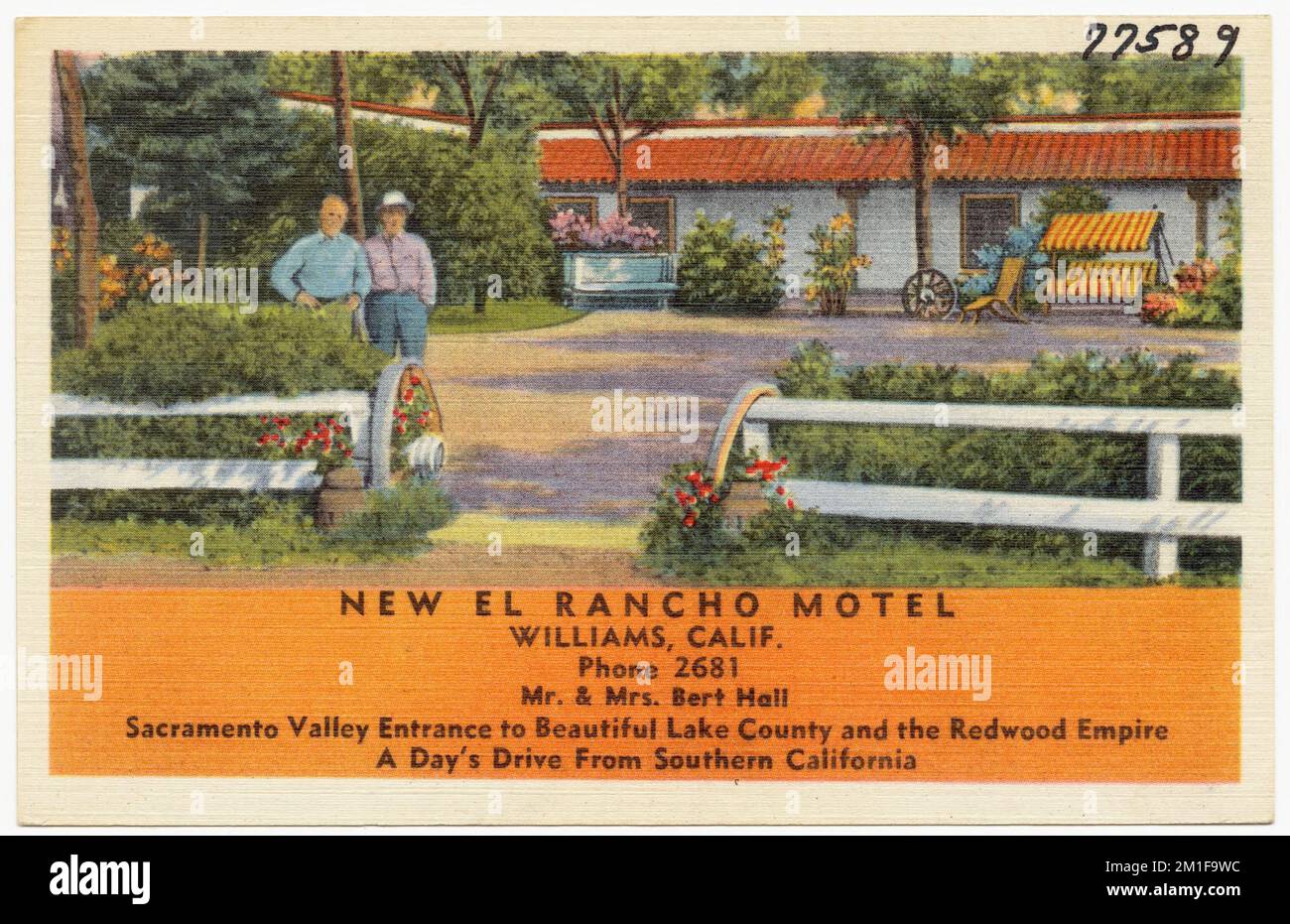 New El Rancho Motel, Williams, Calif. , Motels, Tichnor Brothers ...