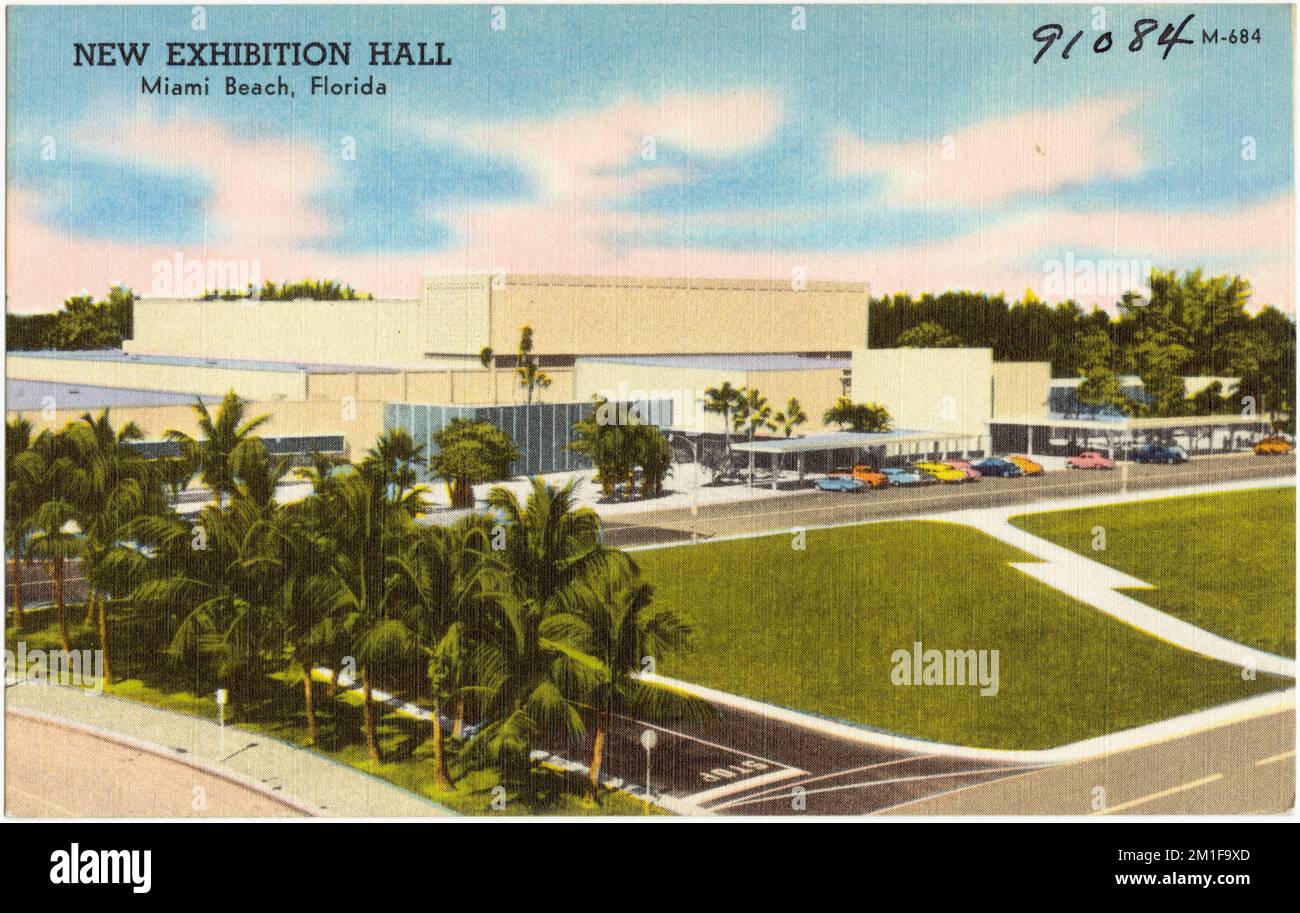 New Exhibition Hall, Miami Beach, Florida , Tichnor Brothers Collection ...