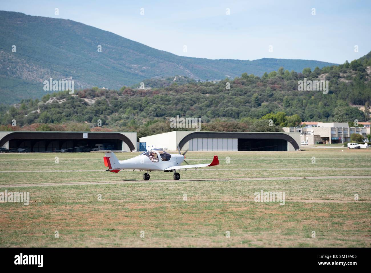 aircraft or tow plane used to tow Gliders through the air at Chateau ...